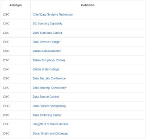 What does DSC stand for? – Education VV
